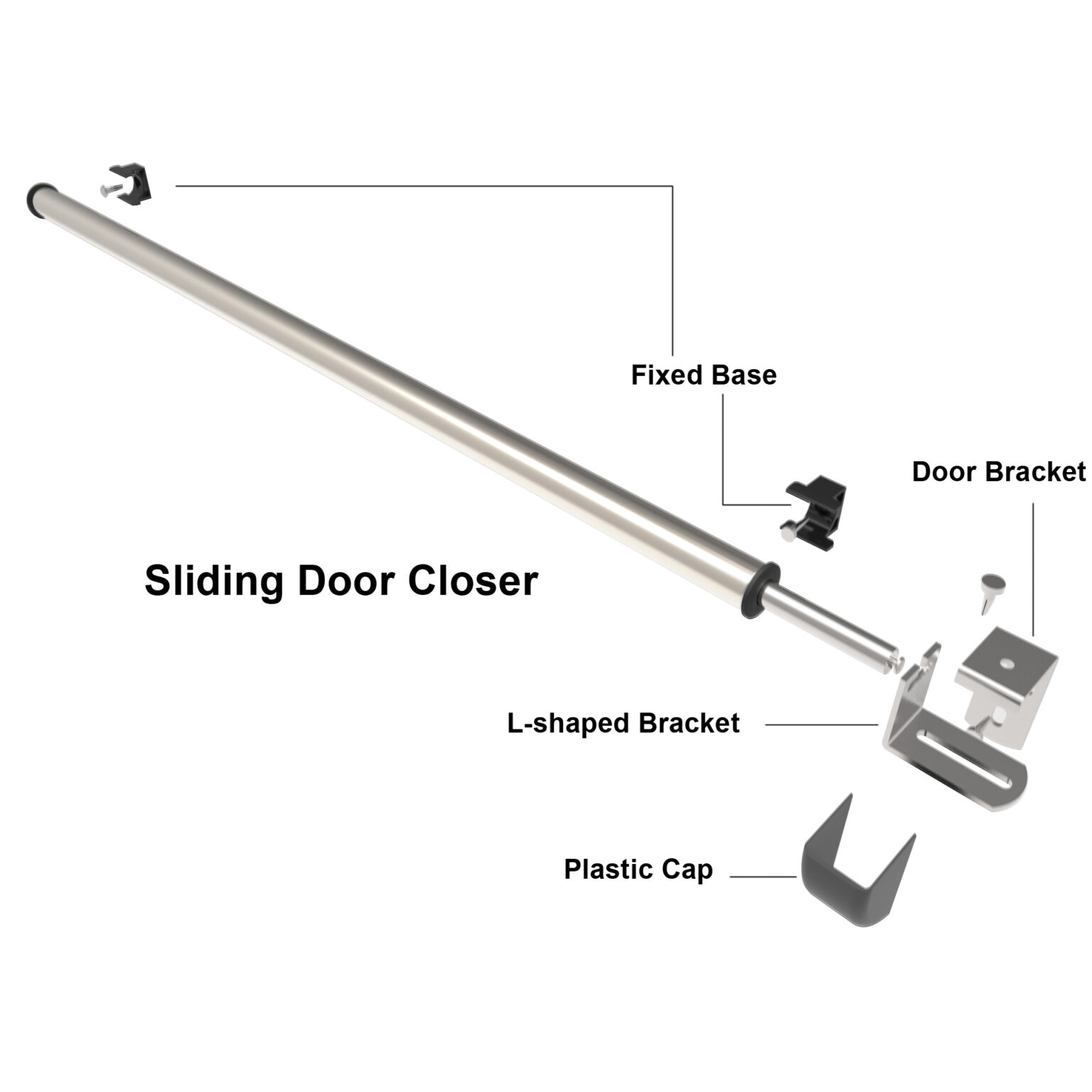 China semi auto sliding door closer, self closing slide door mechainsm